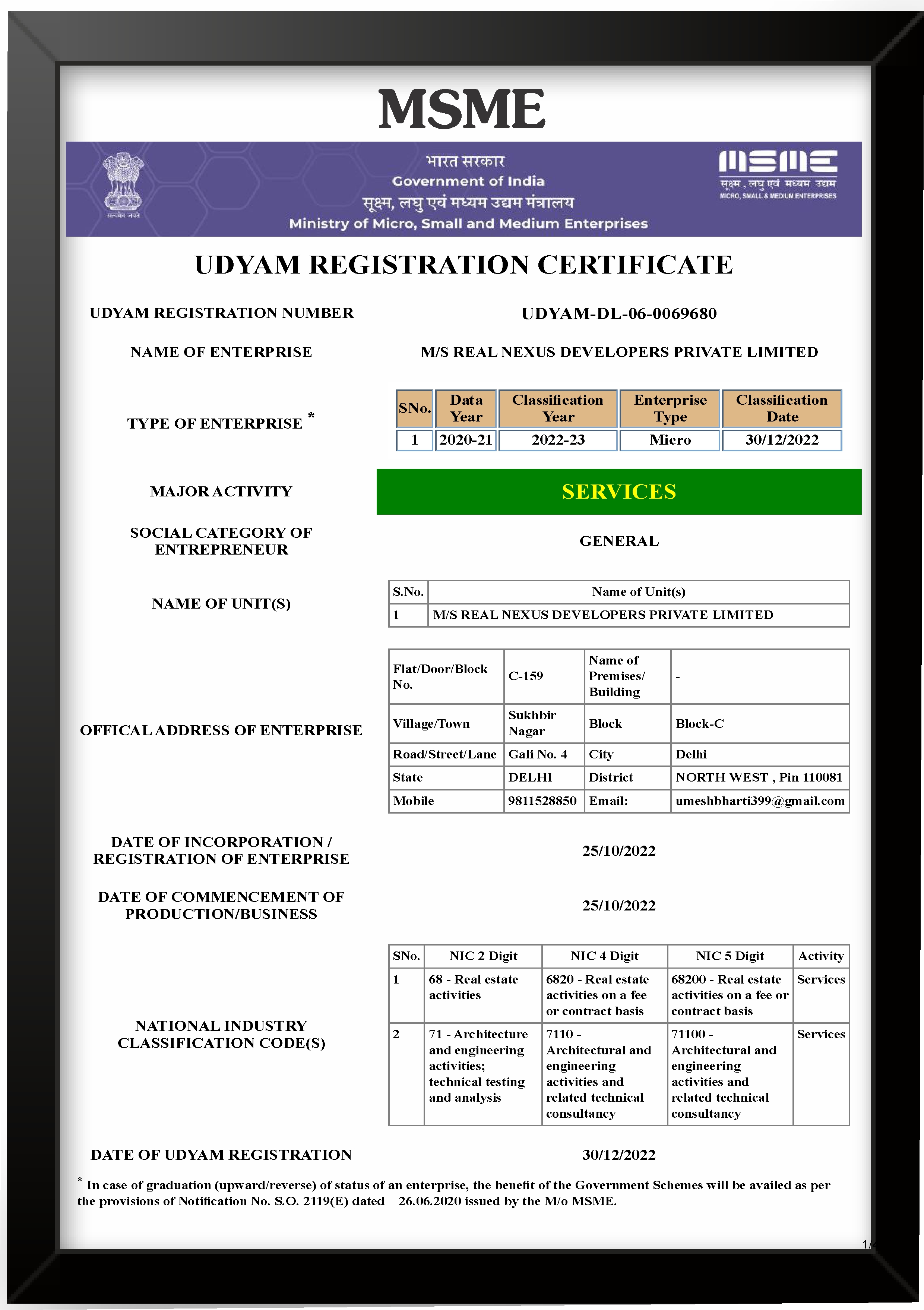 Real Nexus Developers Pvt Ltd.